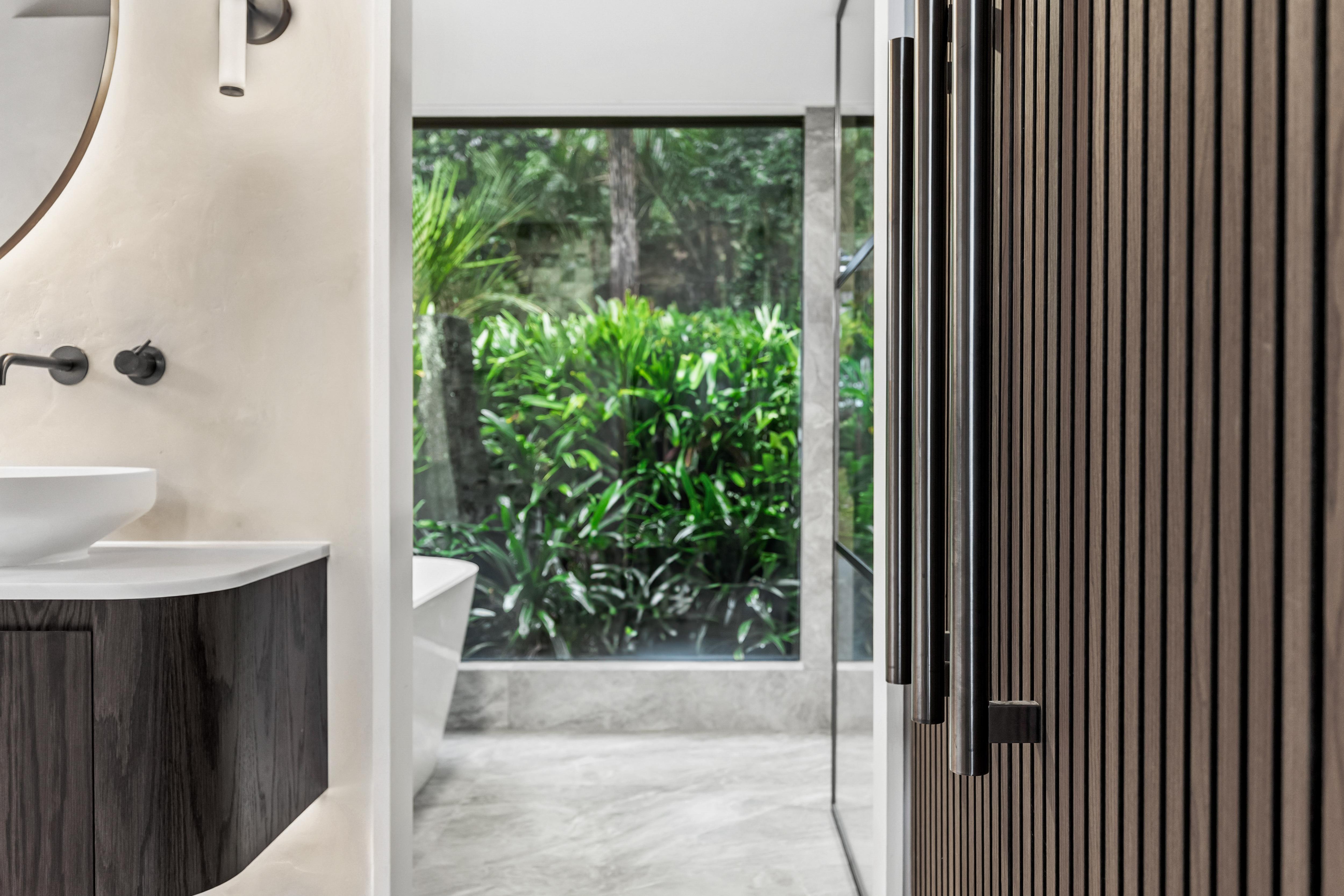 Award-Winning Bathroom Design with Acoustic Wood Panels by WVH – WVH ...